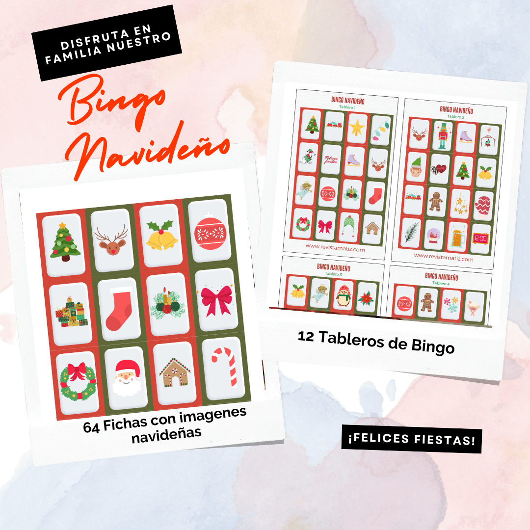 BINGO NAVIDEÑO PARA JUGAR EN FAMILIA – Matiz
