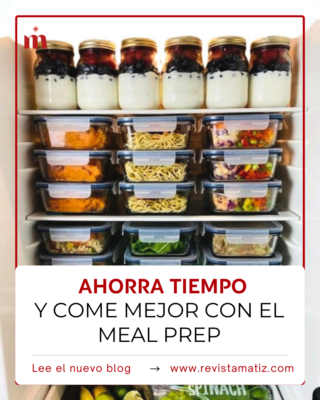 AHORRA TIEMPO Y COME MEJOR CON EL MEAL PREP – Matiz
